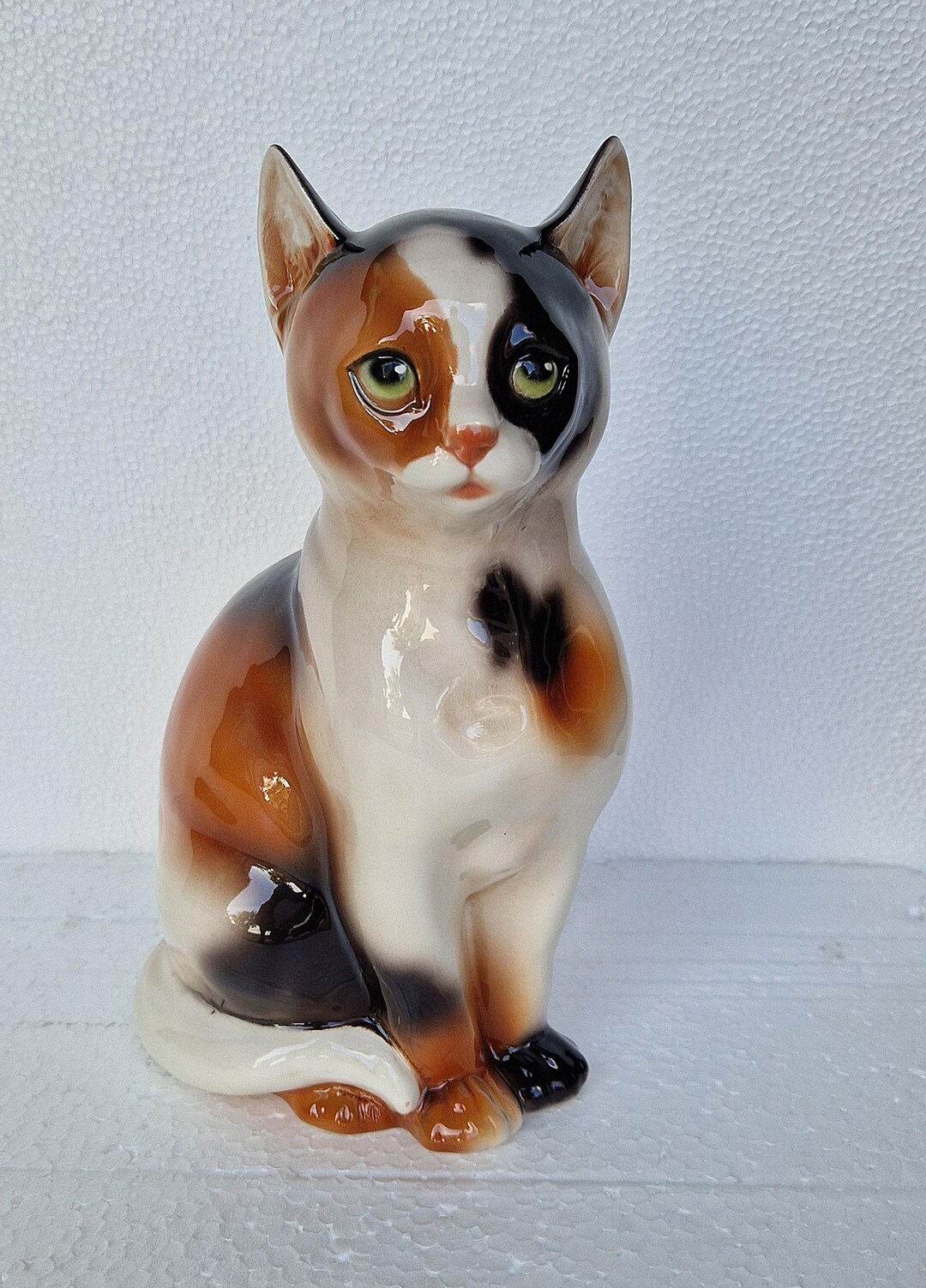 Exclusive Decorative Statue Cat Three Colors 30 Cm Ceramic Handmade ...
