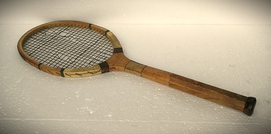Vintage Wooden Tennis Racket Original olympia 1940s - Etsy