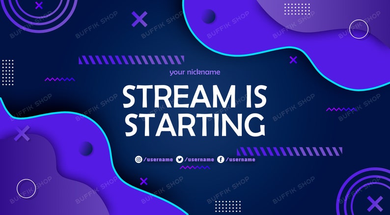 5x Cute Twitch Overlays for Stream Aesthetic Red Offline,starting ...