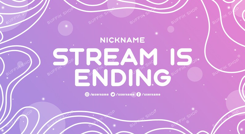 5x Cute Twitch Overlays for Stream Aesthetic Offline,starting,ending ...