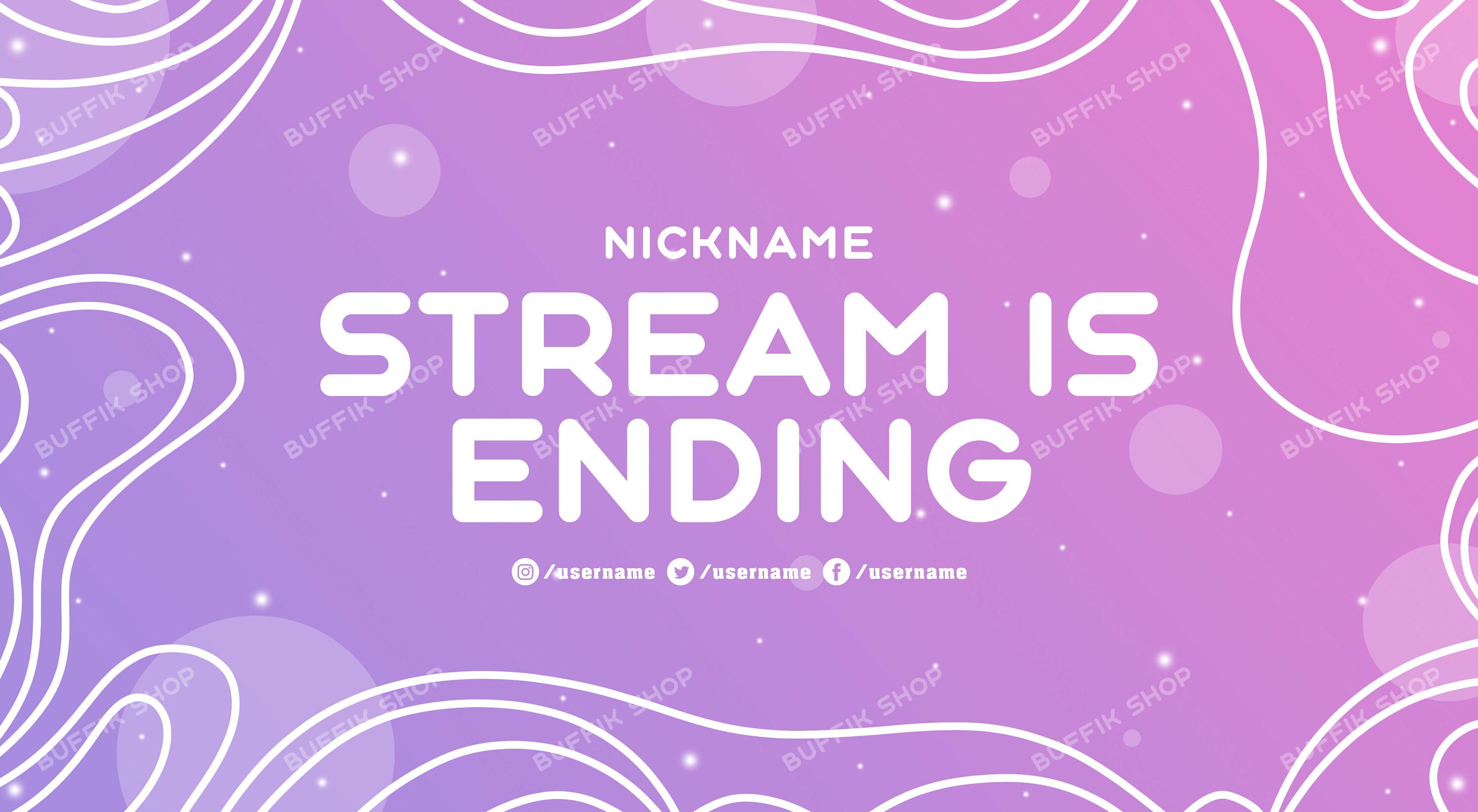 5x Cute Twitch Overlays for Stream Aesthetic Offline,starting,ending ...