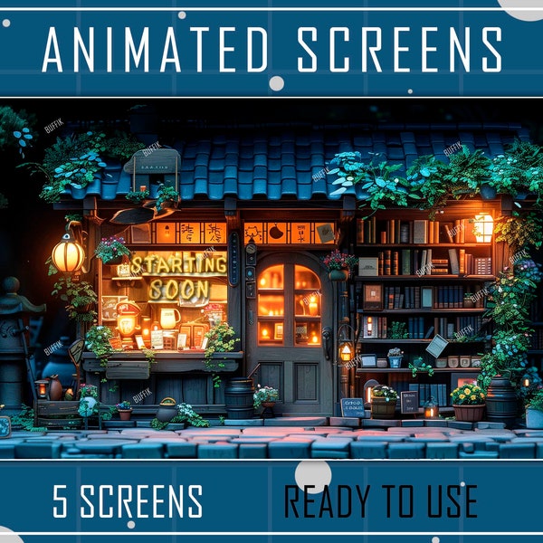 Animated Stream Overlay Package, Twitch Overlay. Flowers Twitch Overlay ...