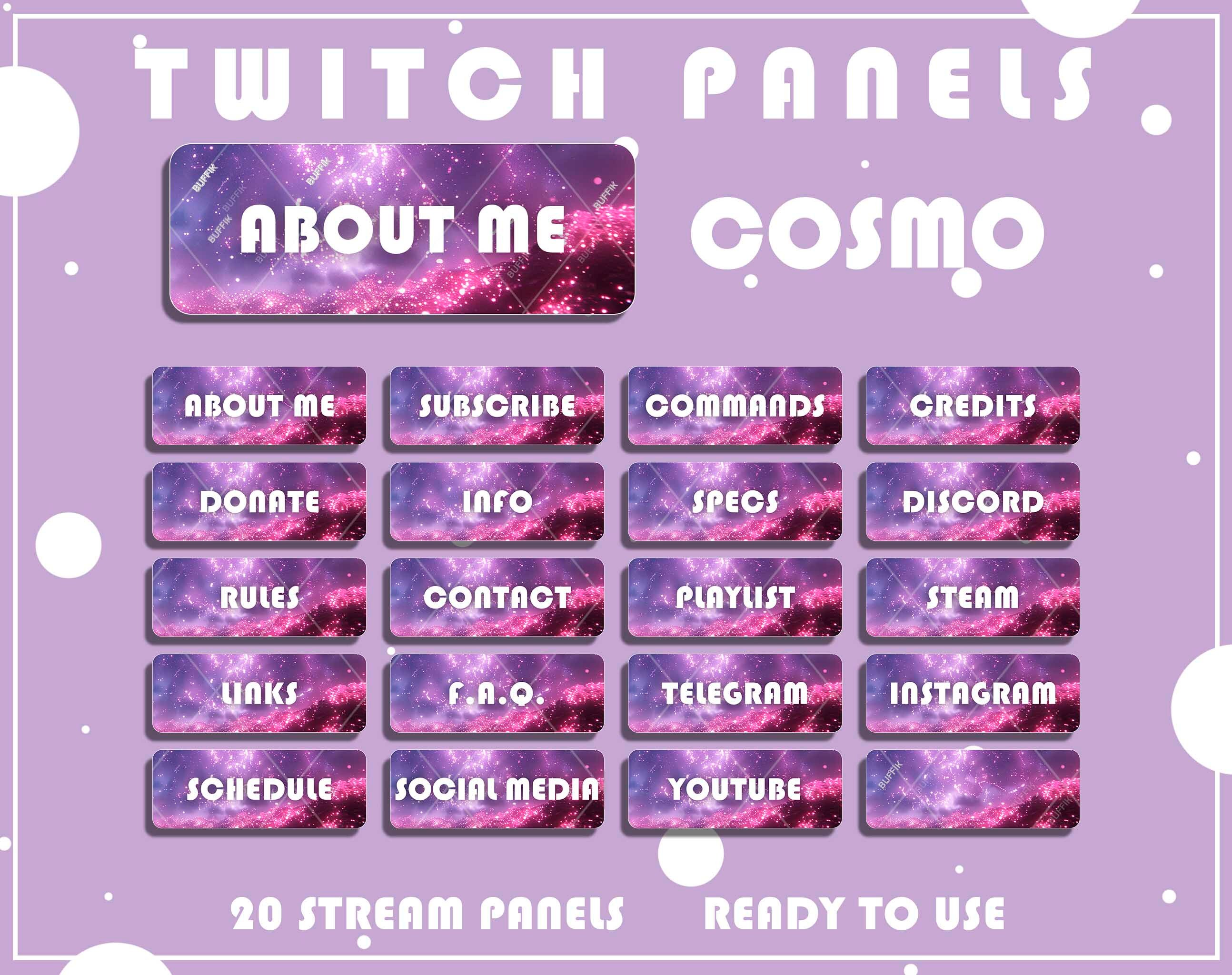 Animated Package Stream Overlay, Twitch Overlay. Space Girl Twitch ...