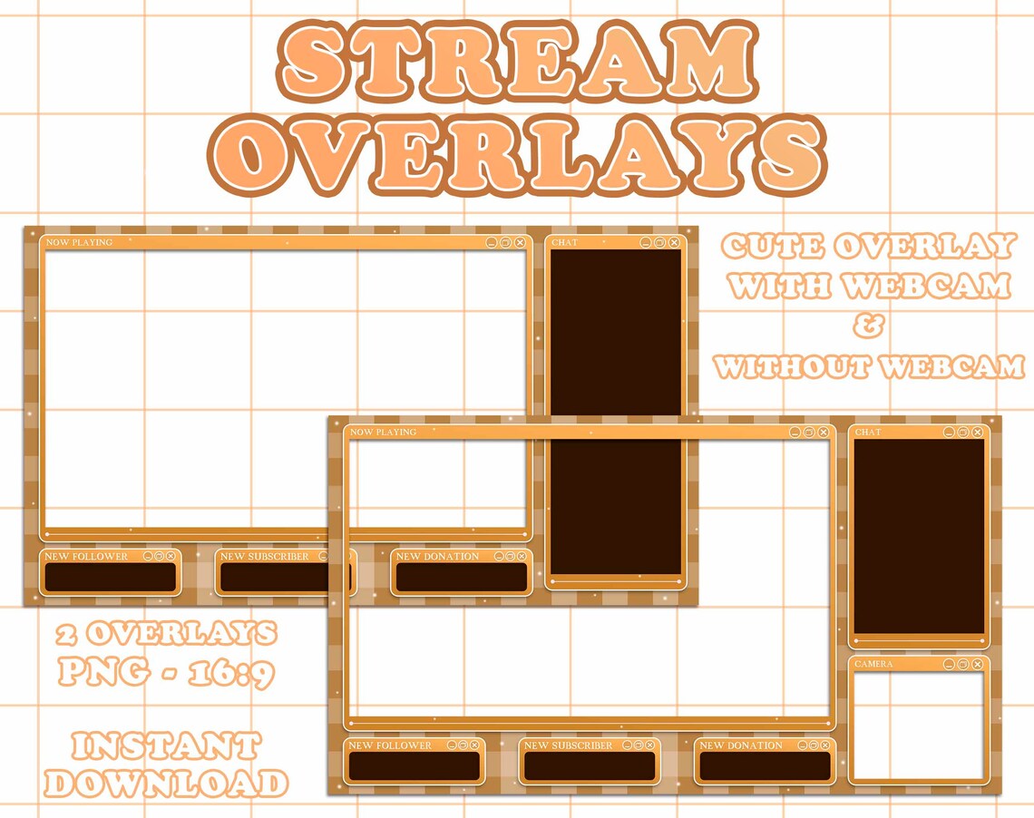 Animated Stream Overlay Package, Twitch Overlay. Flowers Twitch Overlay ...