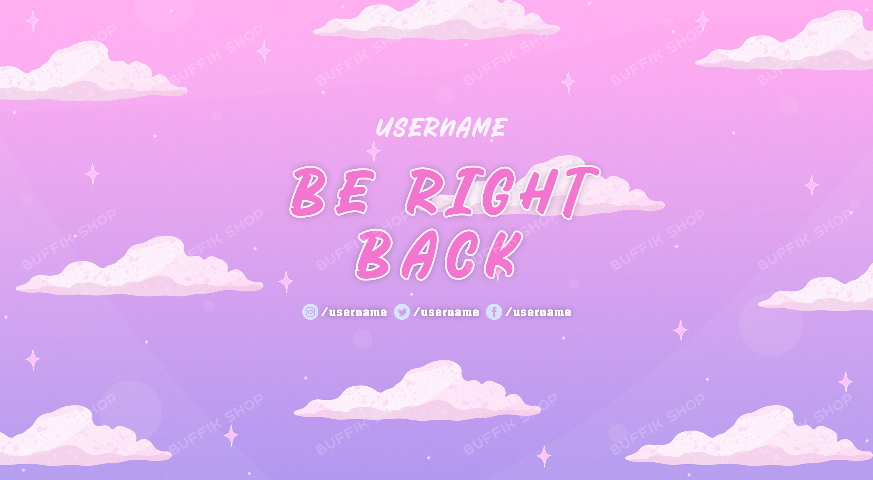 5x Cute Twitch Overlays for Stream Aesthetic Red Offline,starting ...