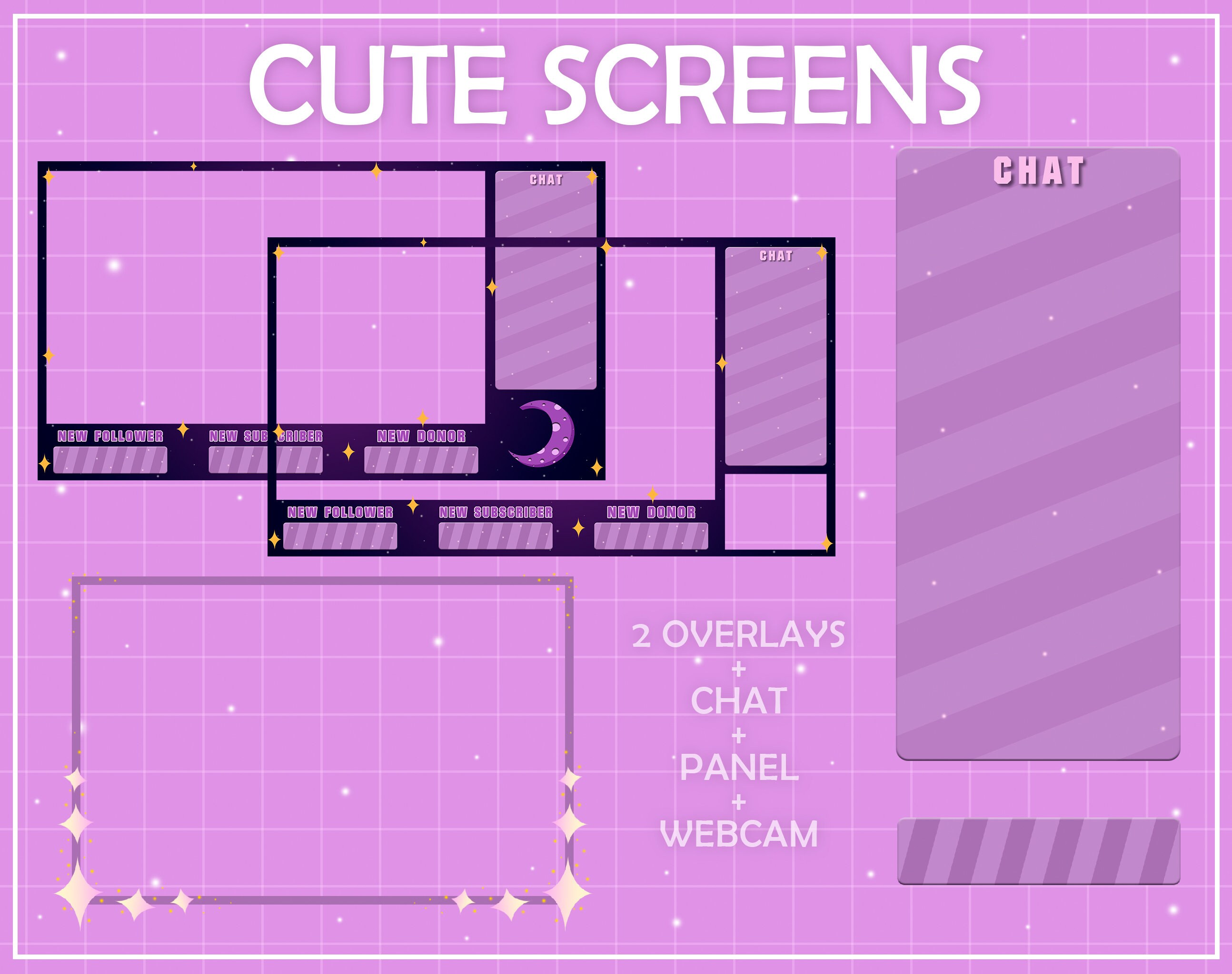 Package Moon Stream Overlays for Twitch - Twitch Package Overlays ...