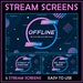 5x Modern Stream Screens for Twitch Offline,starting,ending,brb ...