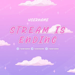 5x Cute Twitch Overlays for Stream Aesthetic Red - Offline,starting ...