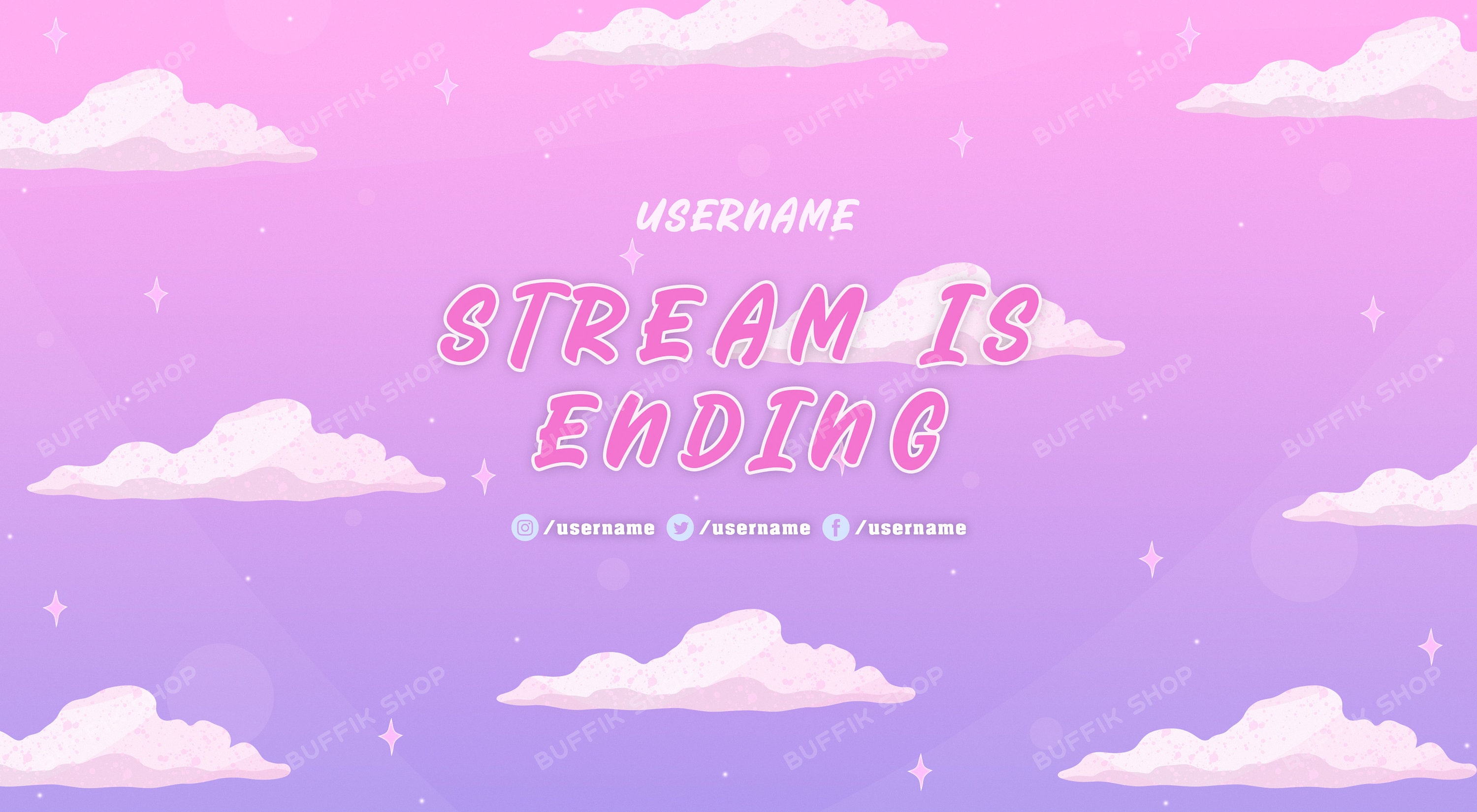 5x Cute Twitch Overlays for Stream Aesthetic Red - Offline,starting ...
