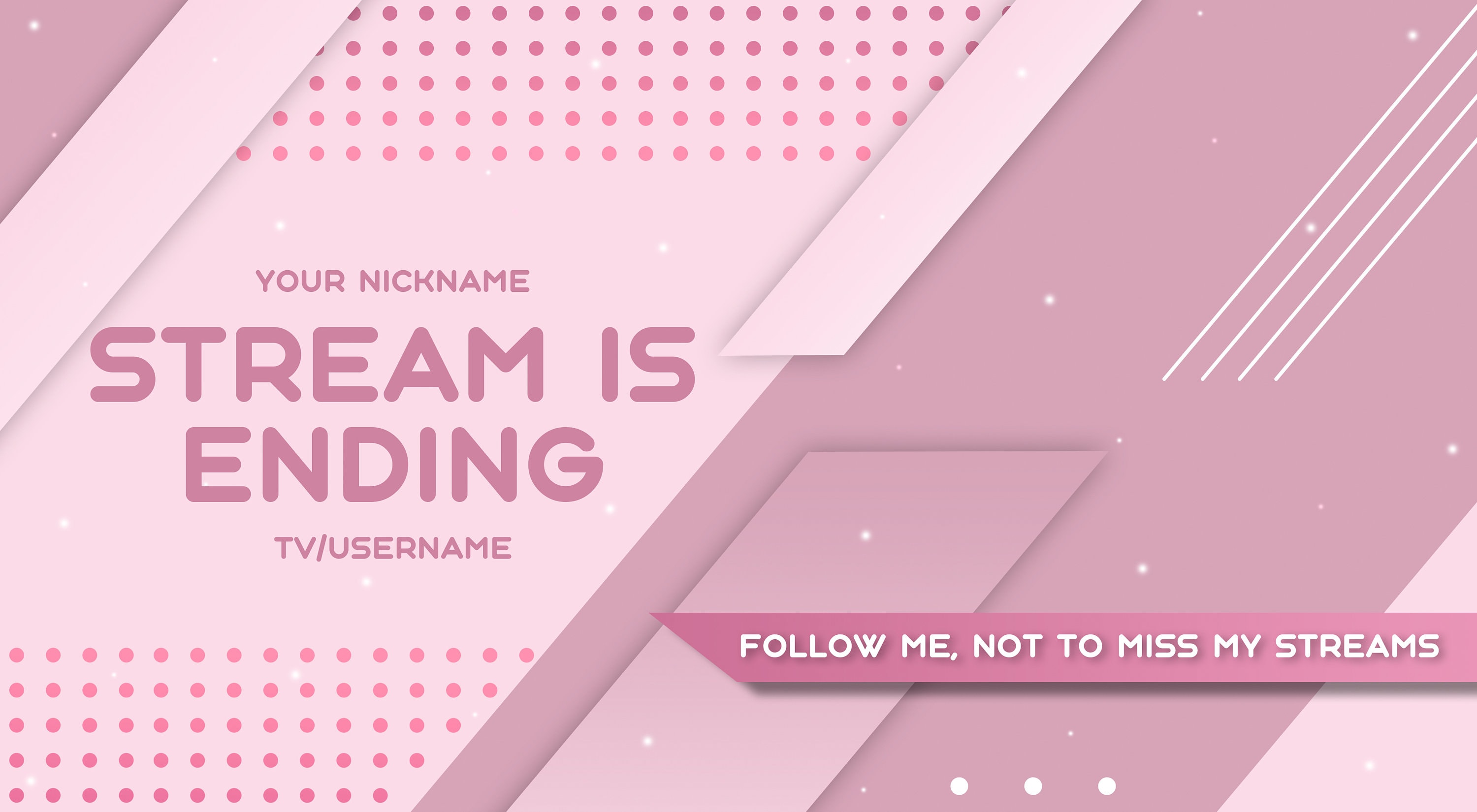 5x Modern Stream Screens for Twitch Offline,starting,ending,brb ...