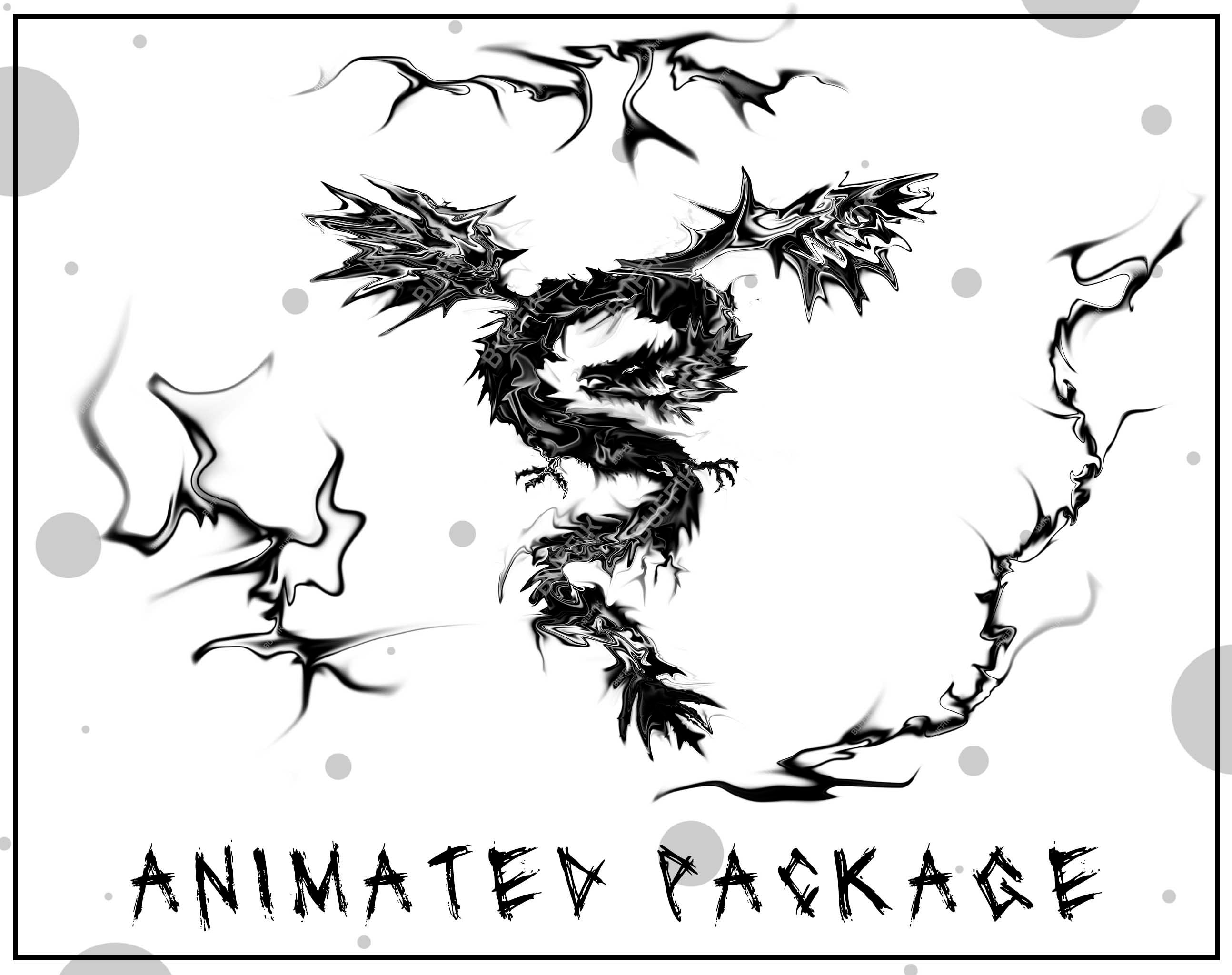 Animated Stream Package, Dragon Twitch Overlay. Smoke Twitch Overlay ...