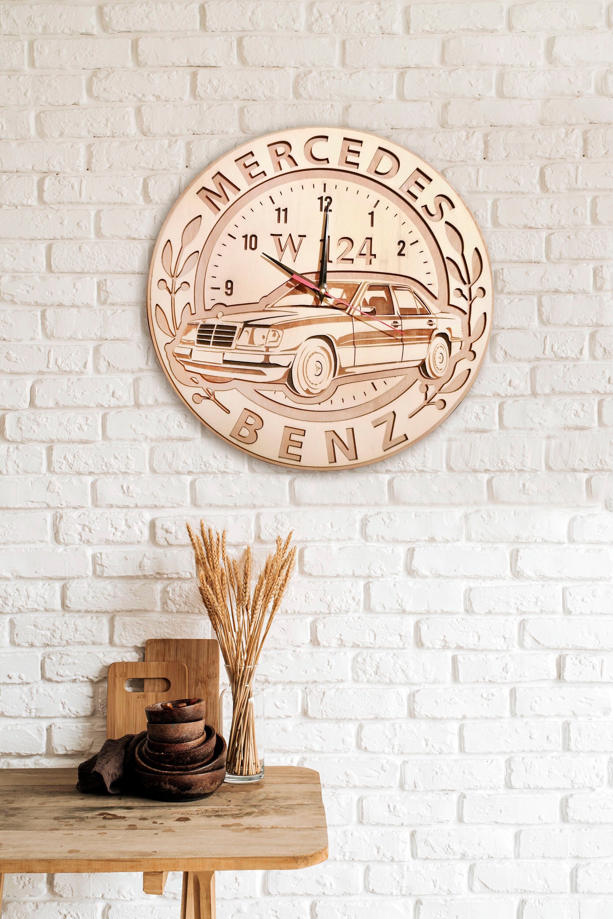 Old School Mercedes-benz Wall Clock / Digital File / Not a Physical ...