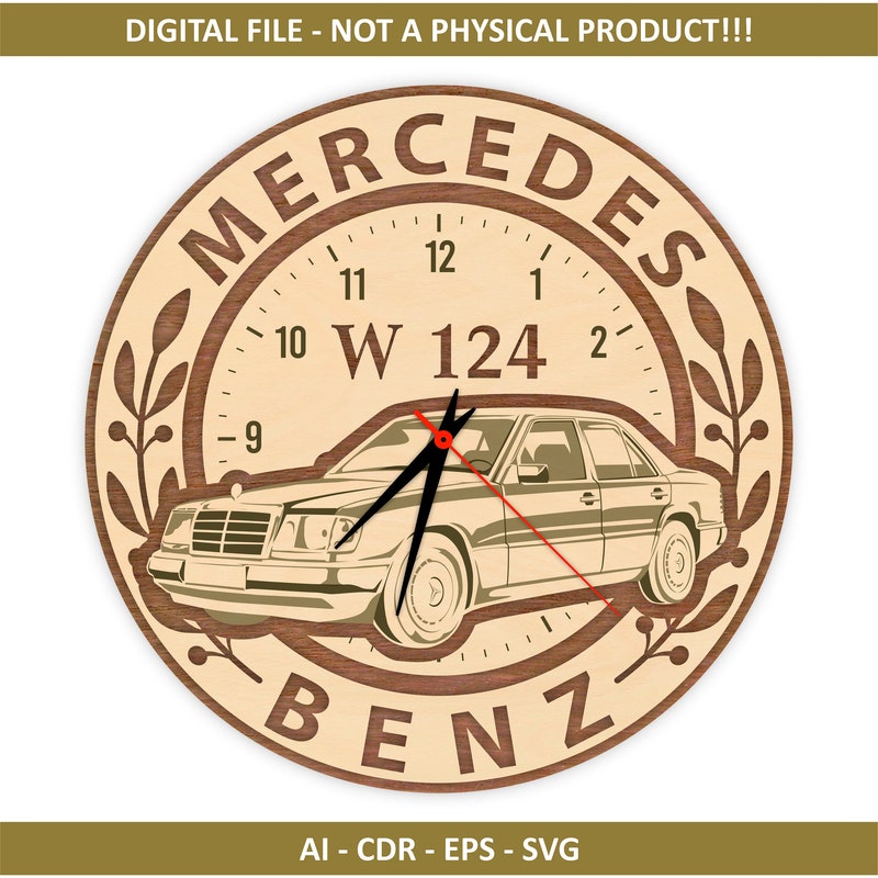 Mercedes Clock - Etsy UK