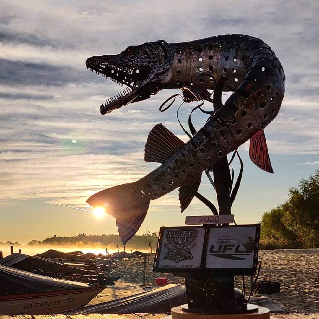Metal Pike Sculpture – Handcrafted Art From Recycled Scrap Metal ...