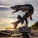 Metal Pike Sculpture – Handcrafted Art From Recycled Scrap Metal ...