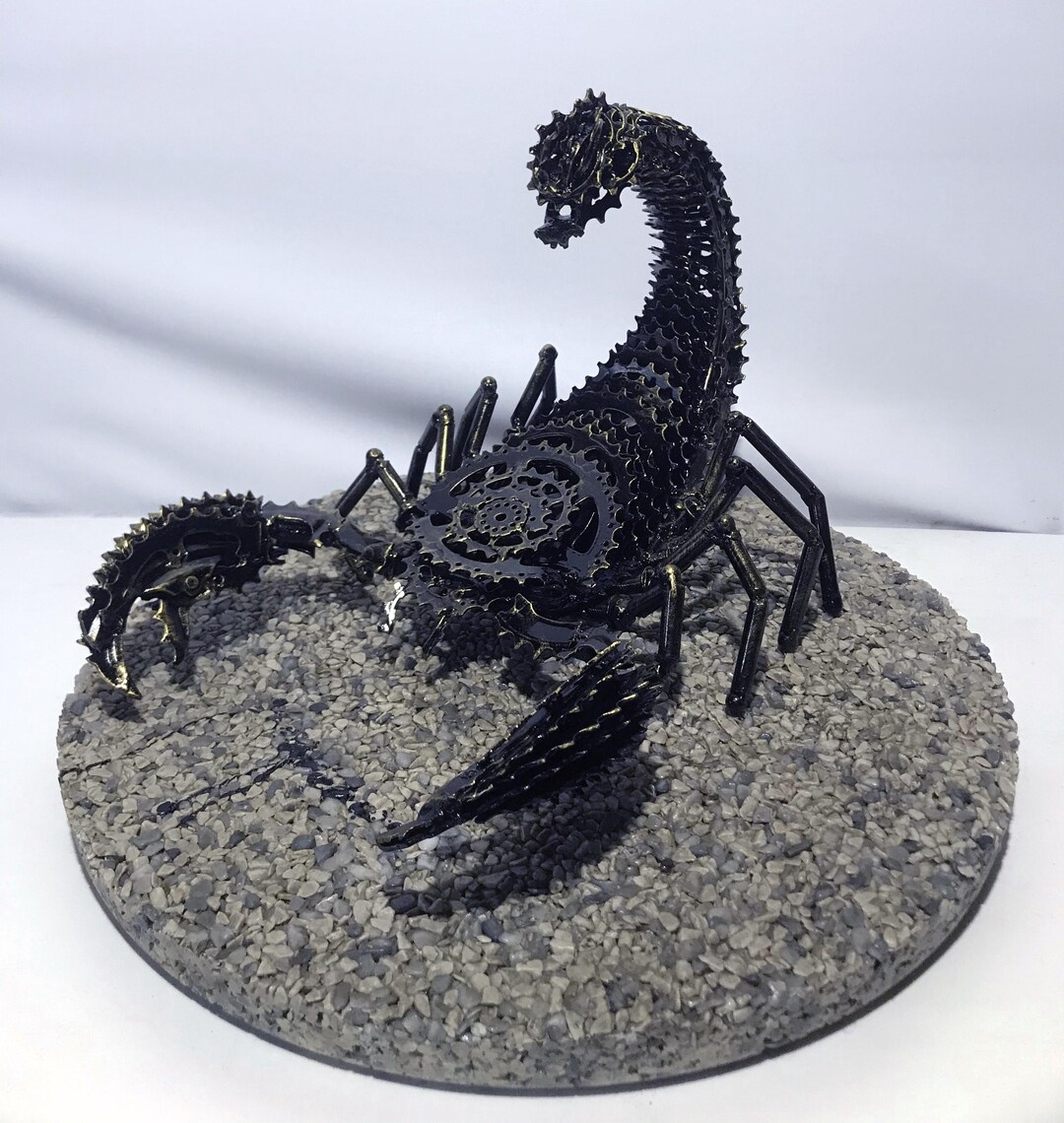 Scrapmetal Scorpion 15" Modern Sculpture Recycled Metal Art Unique Gift ...