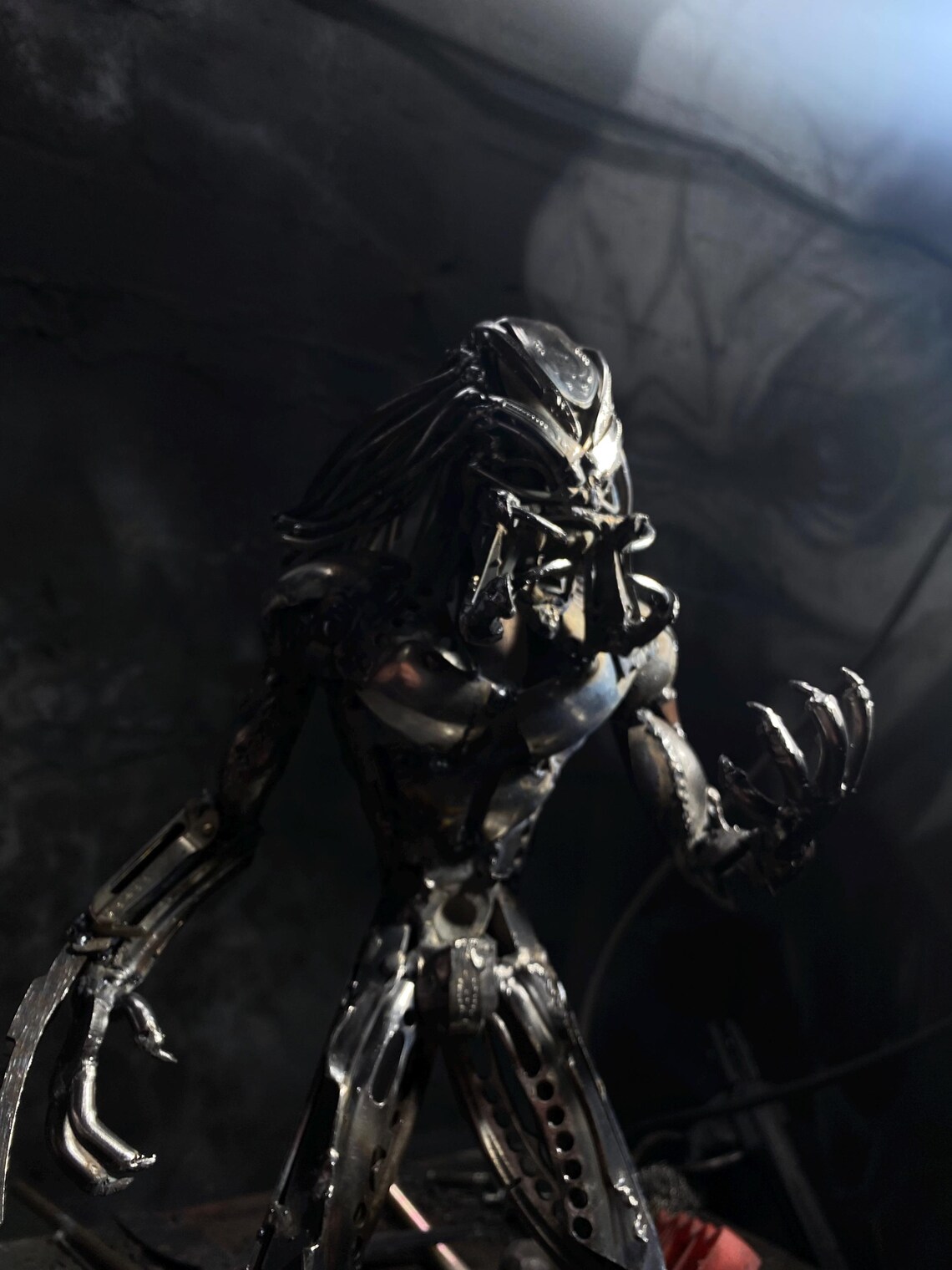 Predator Figure Steampunk Scrapmetal Welded Modern Sculpture 17 ...