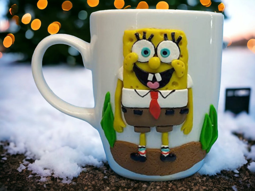 Spongebob Inspired Ceramic Mug - Etsy