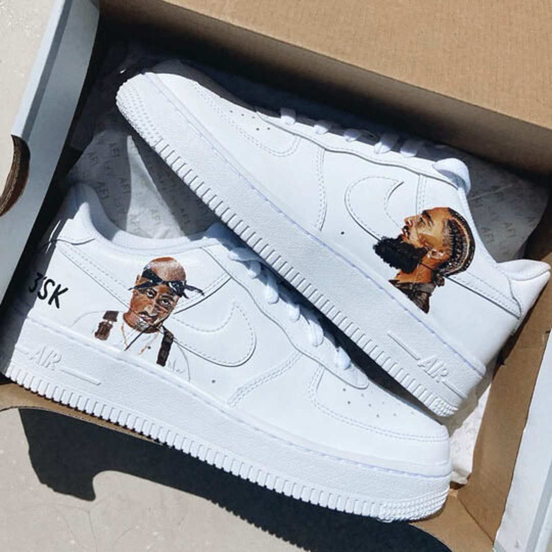 Nipsey Hussle X 2pac Air Force 1 Custom order Now: Airforces1.com ...