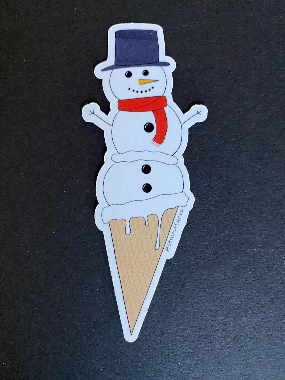 Ice Cream Snowman - Etsy