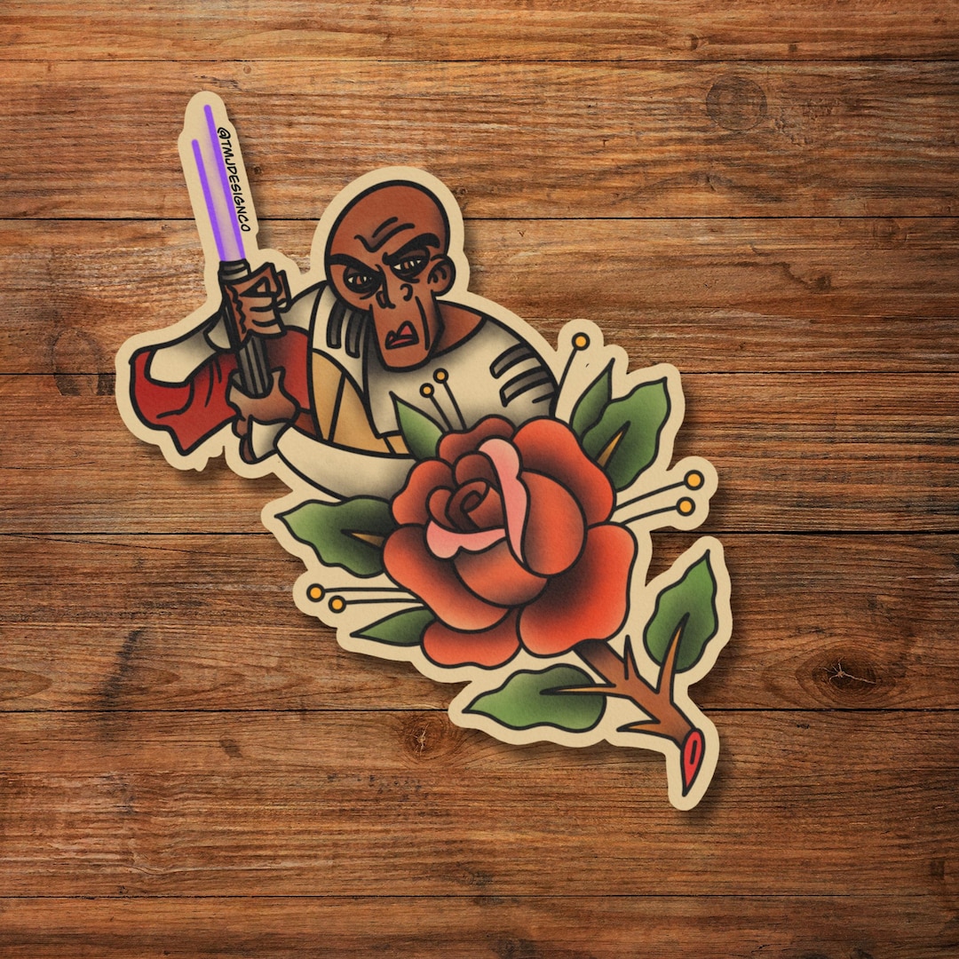 Master Space Wizard Traditional Tattoo Sticker - Etsy