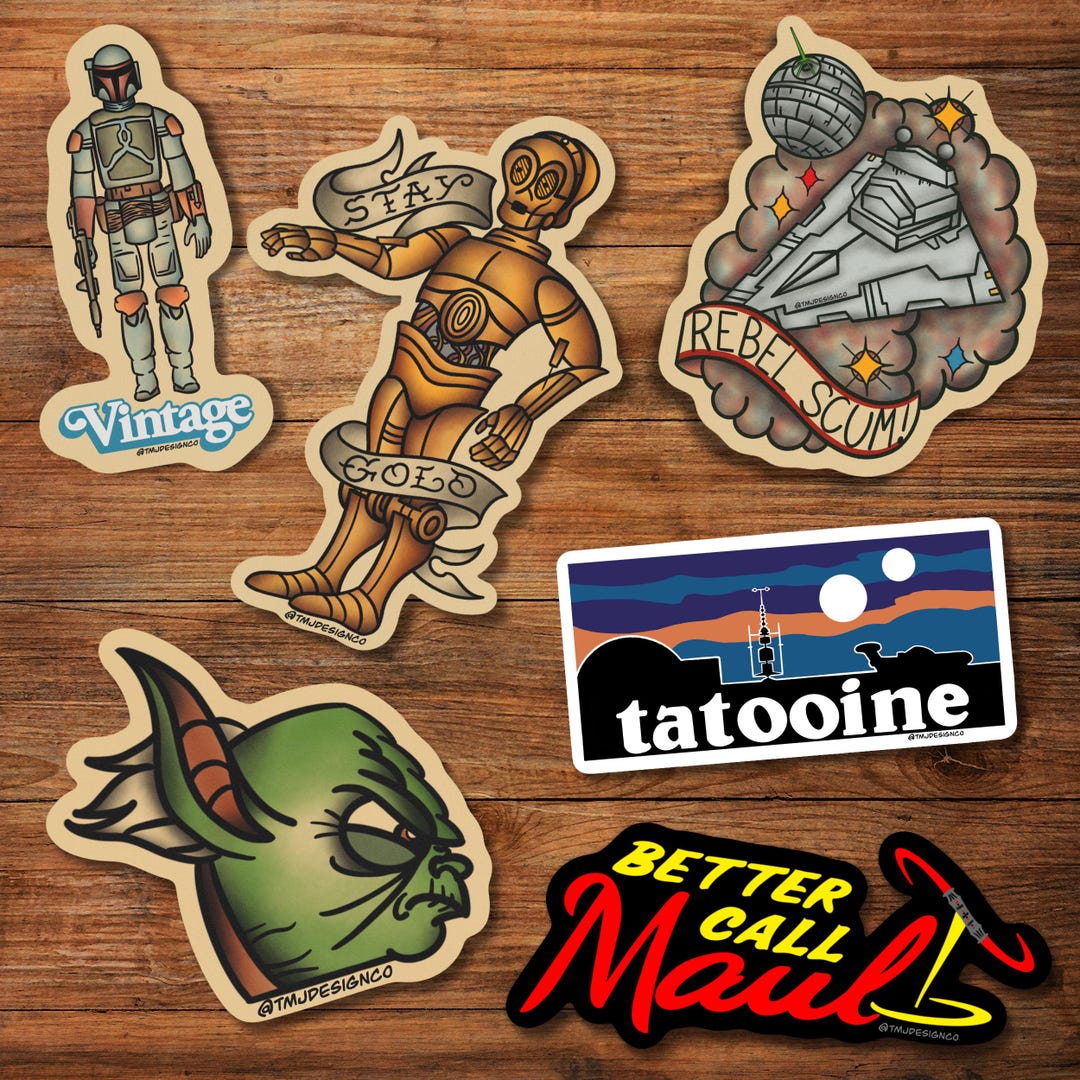 Vintage Sci-fi Action Movie Sticker Collection - Etsy