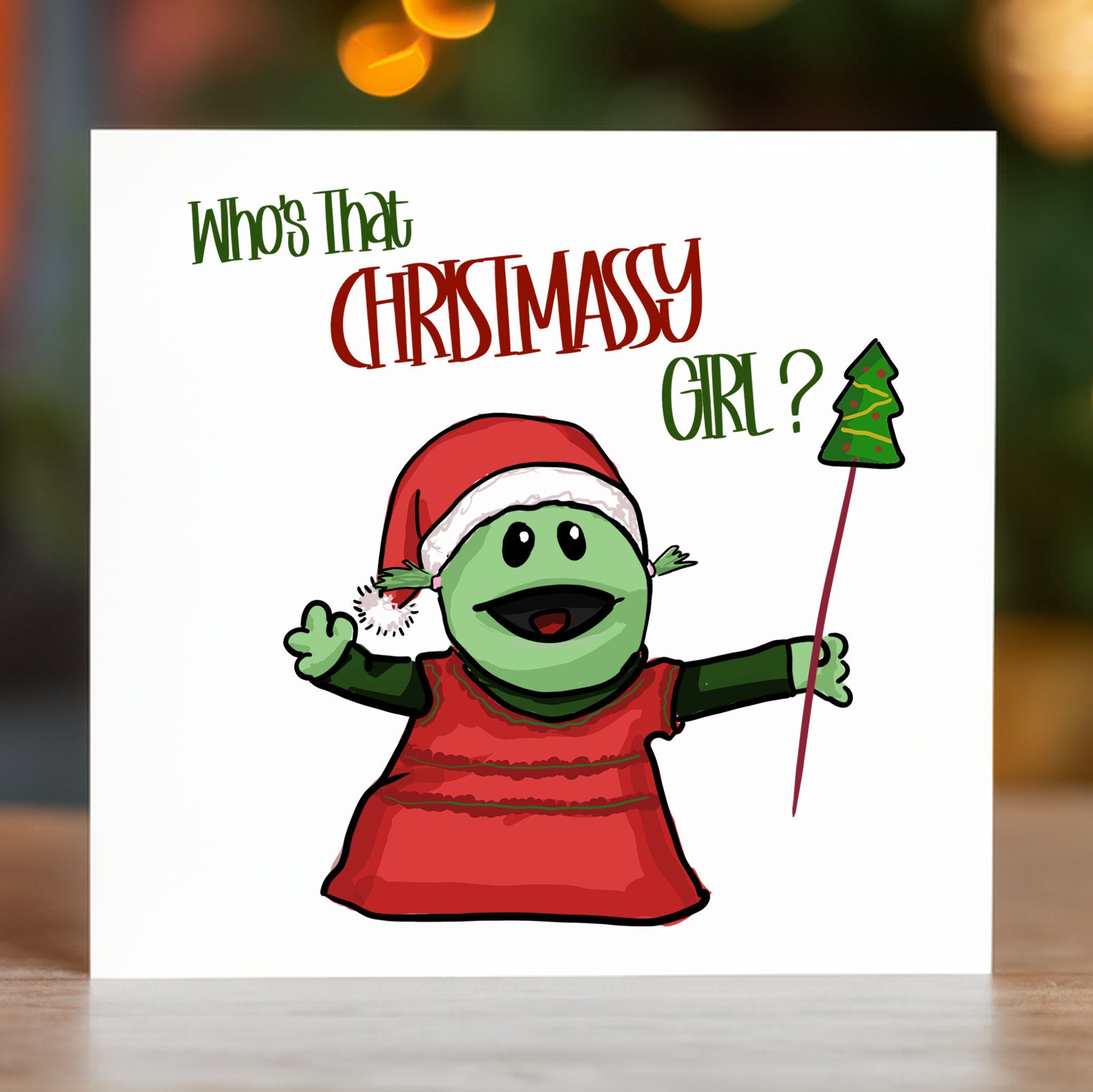 Who's That Wonderful Girl | Christmas | Christmassy Girl | Xmas Card ...