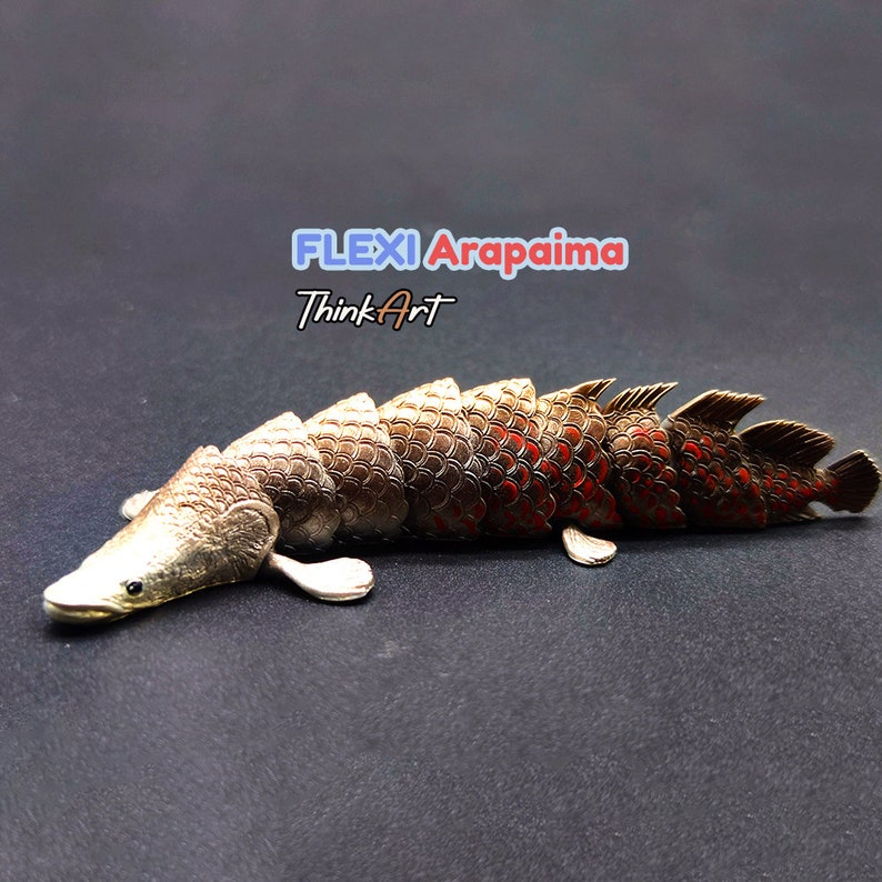 Flexi Arapaima - Instant Download Print-in-place STL File for 3D ...