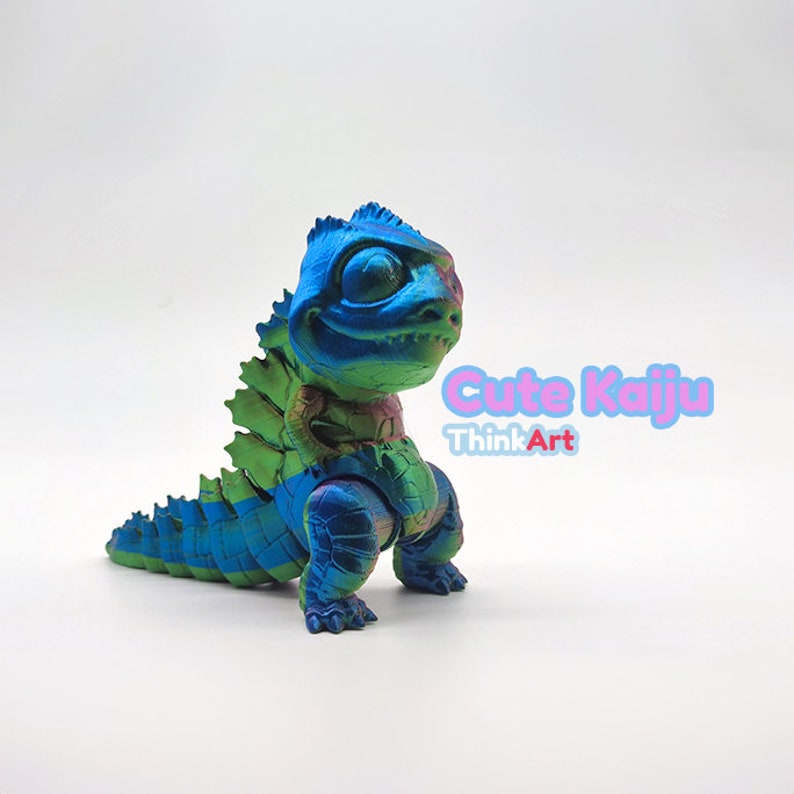 Flexi Kaiju STL File – 3D Print-in-place Toy (instant Download - Etsy