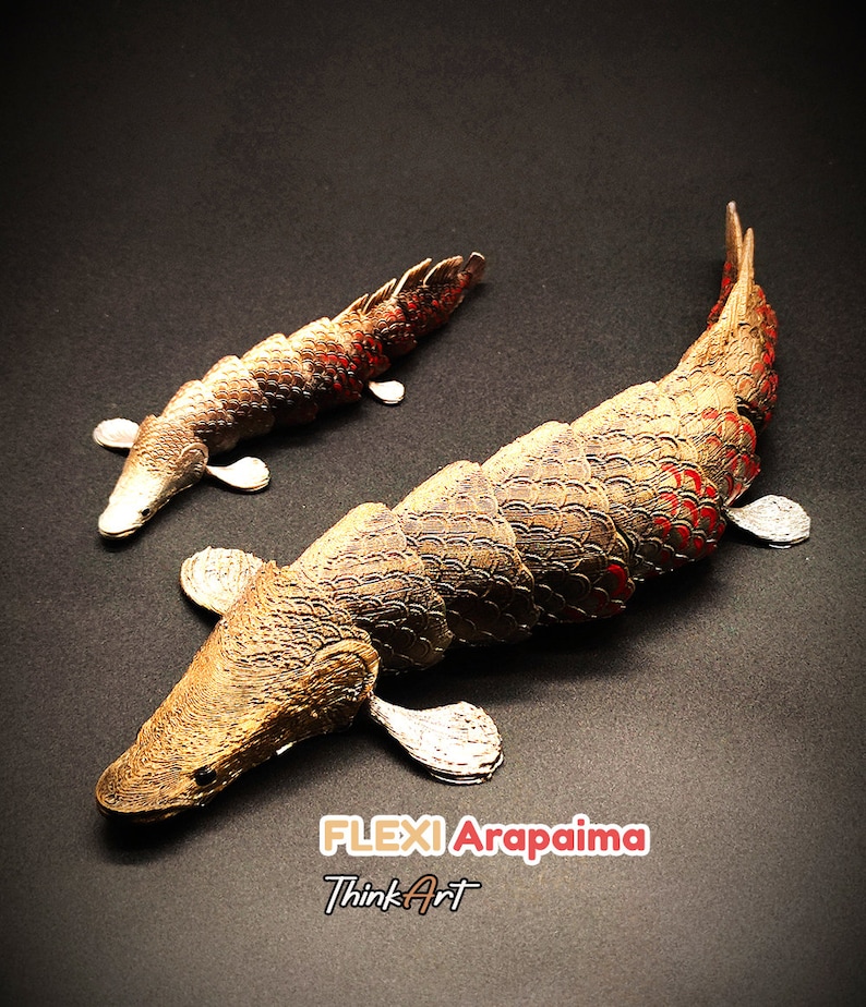 Flexi Arapaima - Instant Download Print-in-place STL File for 3D ...