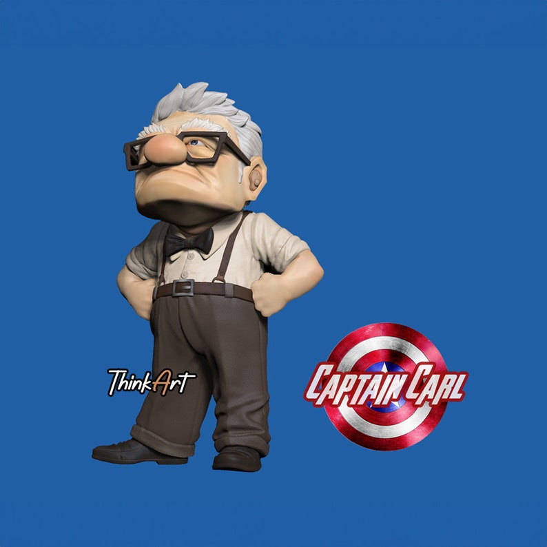 Captain Carl - Instant Download STL Files for 3D Printing - Etsy