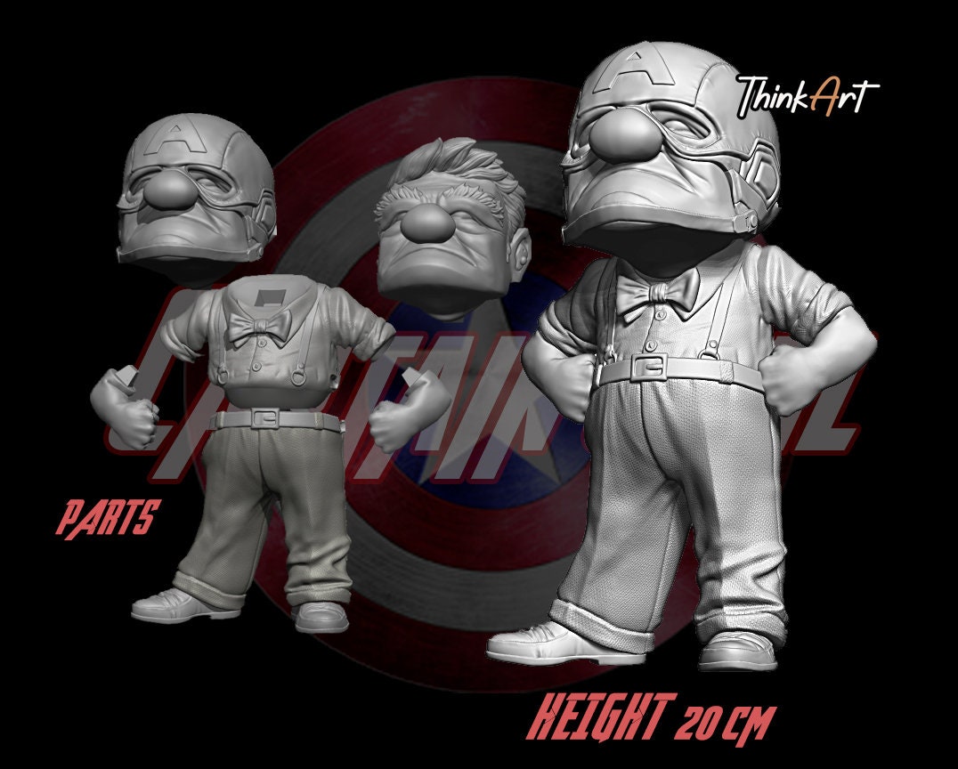 Captain Carl - Instant Download STL Files for 3D Printing - Etsy