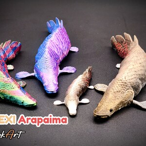 Flexi Arapaima - Instant Download Print-in-place STL File for 3D ...