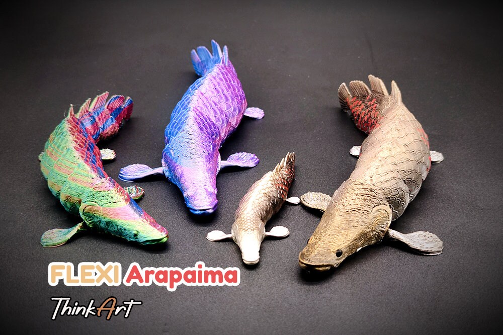 Flexi Arapaima - Instant Download Print-in-place STL File for 3D ...