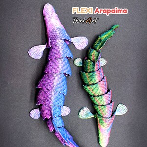 Flexi Arapaima - Instant Download Print-in-place STL File for 3D ...