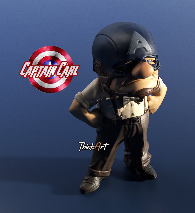 Captain Carl - Instant Download STL Files for 3D Printing - Etsy