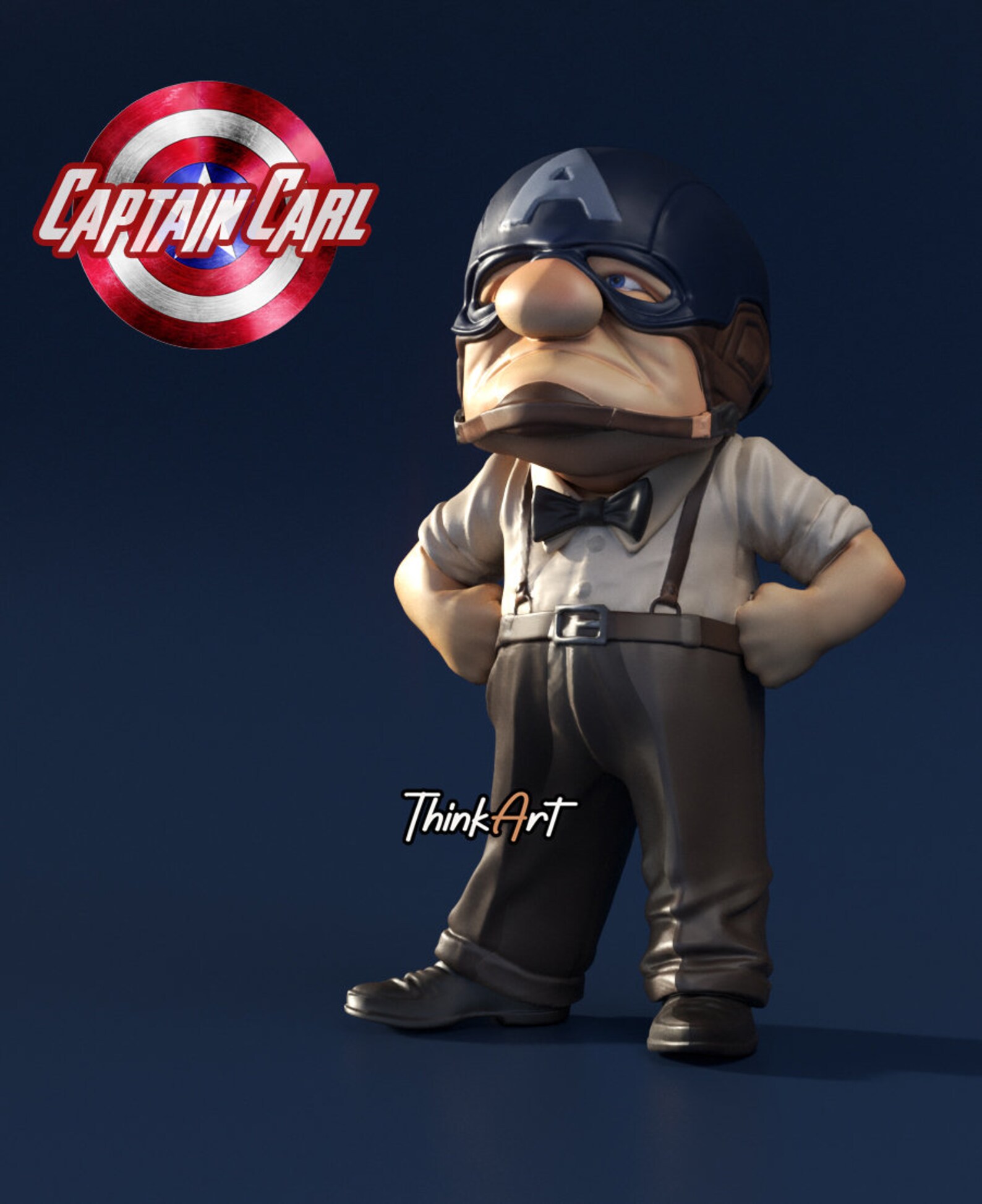 Captain Carl - Instant Download STL Files for 3D Printing - Etsy