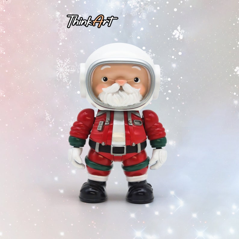Cute SANTA in Space Suit - Instant Download STL File for 3D Printing - Etsy