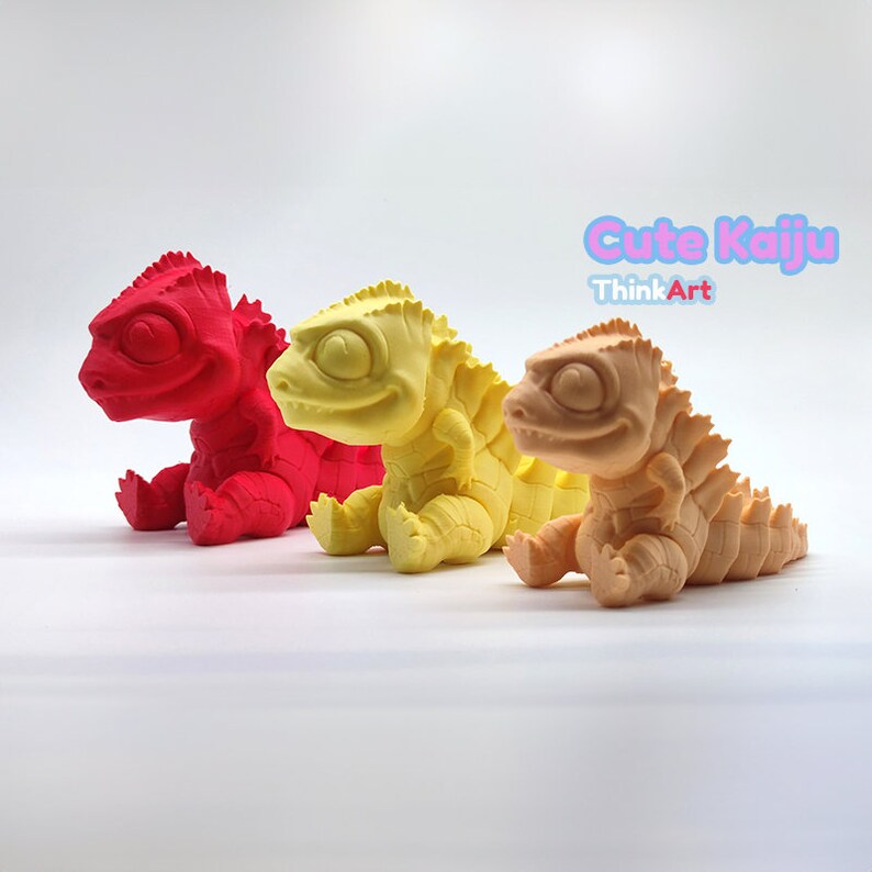 Flexi Kaiju STL File – 3D Print-in-place Toy (instant Download - Etsy