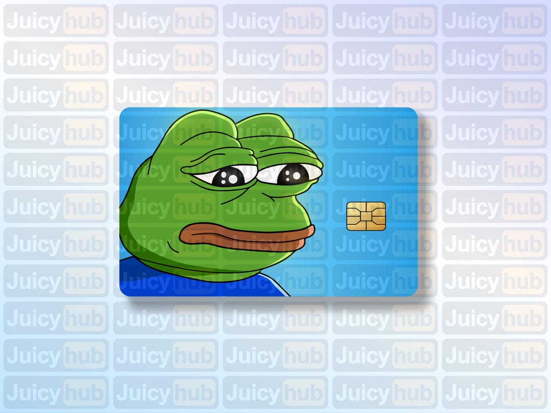 SAD PEPE Credit Card Skin | Vinyl Credit Card Skin | Premium Quality ...