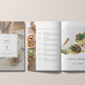 Cookbook Template | Ebook Template for Recipe | Edit Recipe Template ...
