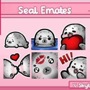 Cute Seal Emote | Twitch | Discord | Youtube | Streaming | Cute Kawaii ...