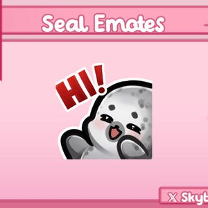 Cute Seal Emote | Twitch | Discord | Youtube | Streaming | Cute Kawaii ...