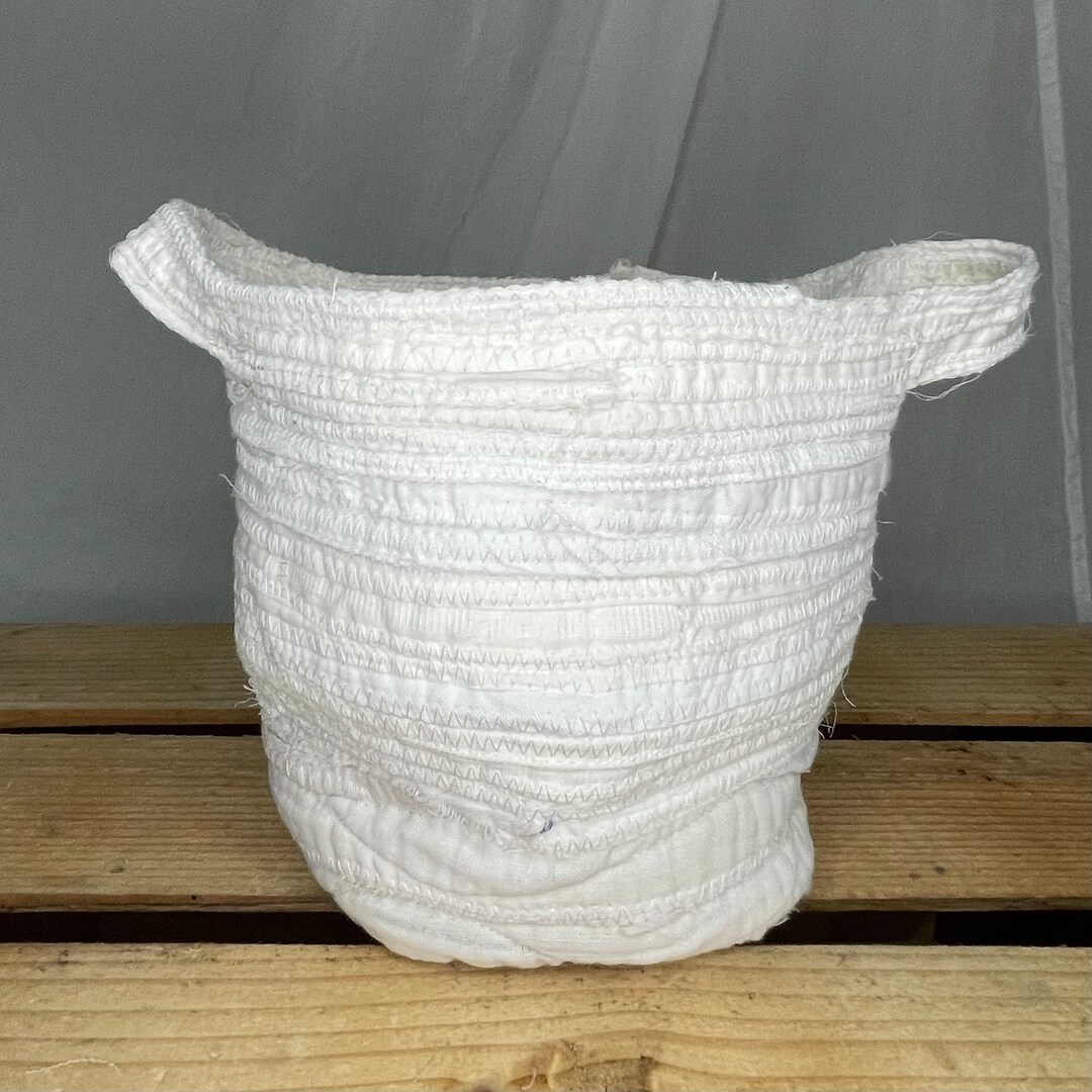 Upcycled Basket white - Etsy