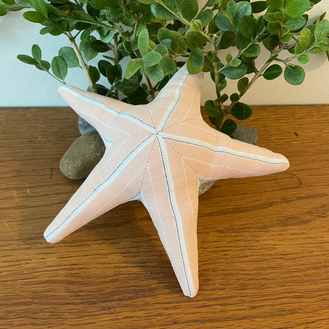 Upcycled Cotton Sea Star Stuffed Animal - 7" Plush Toy - Etsy