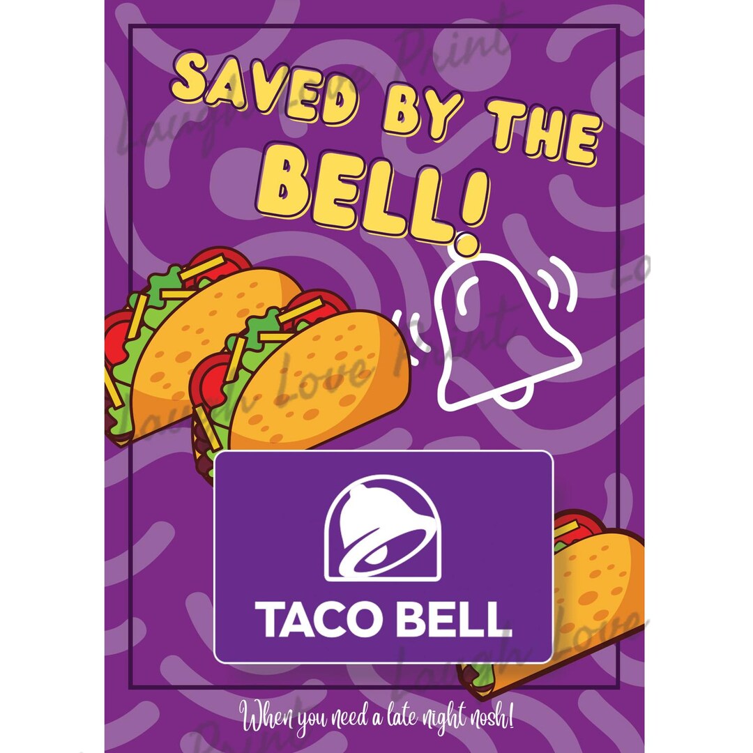 Gift Card Holder - Taco Theme Gift Card - Add to Any of the Other Gift ...