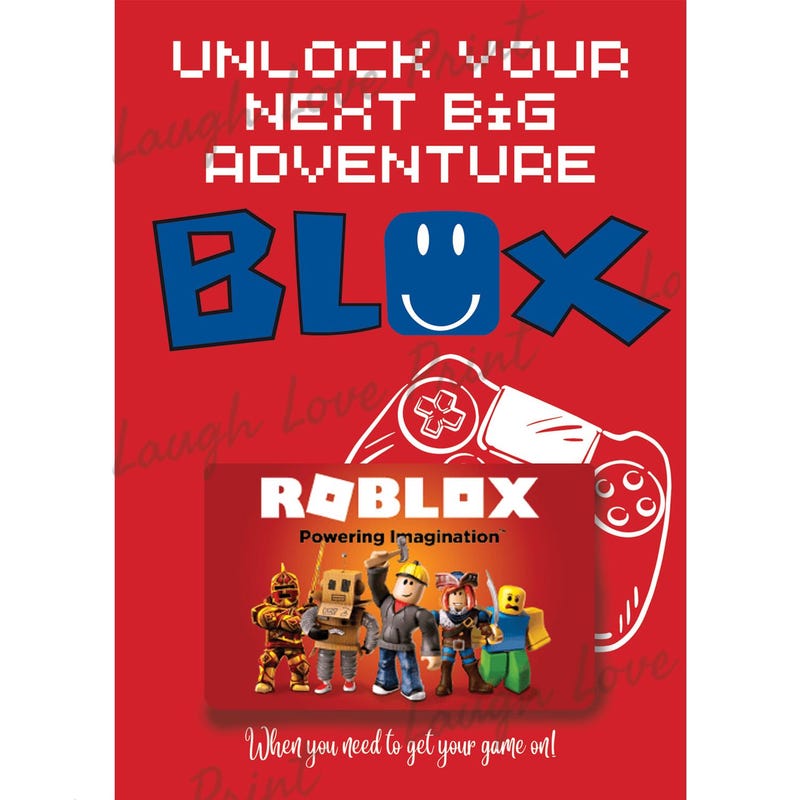 Roblox Printable - Etsy