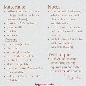 Granny Square With Heart. Crochet Pattern. - Etsy