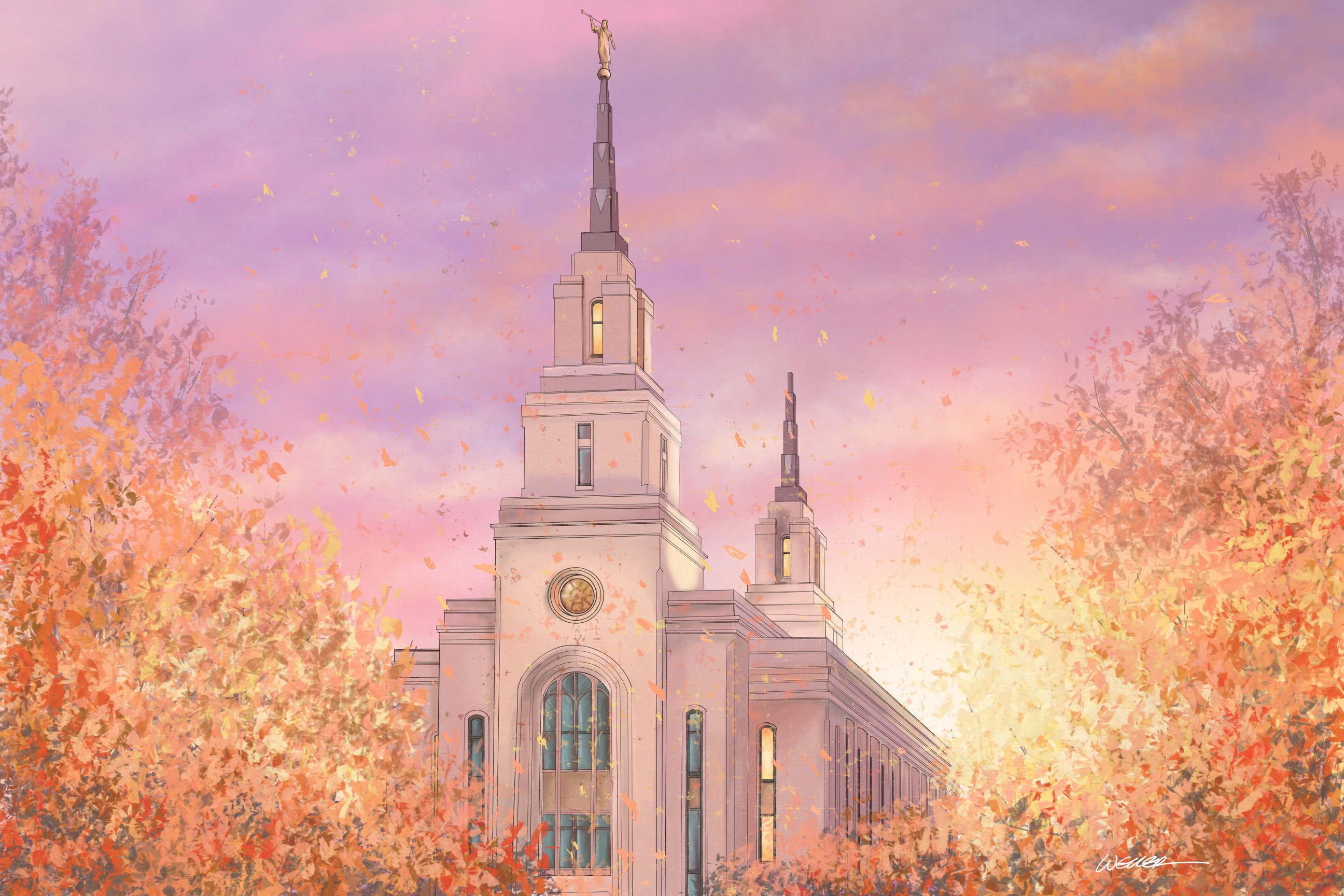 Layton Temple Drawing: Canvas Print 11x14 - Etsy