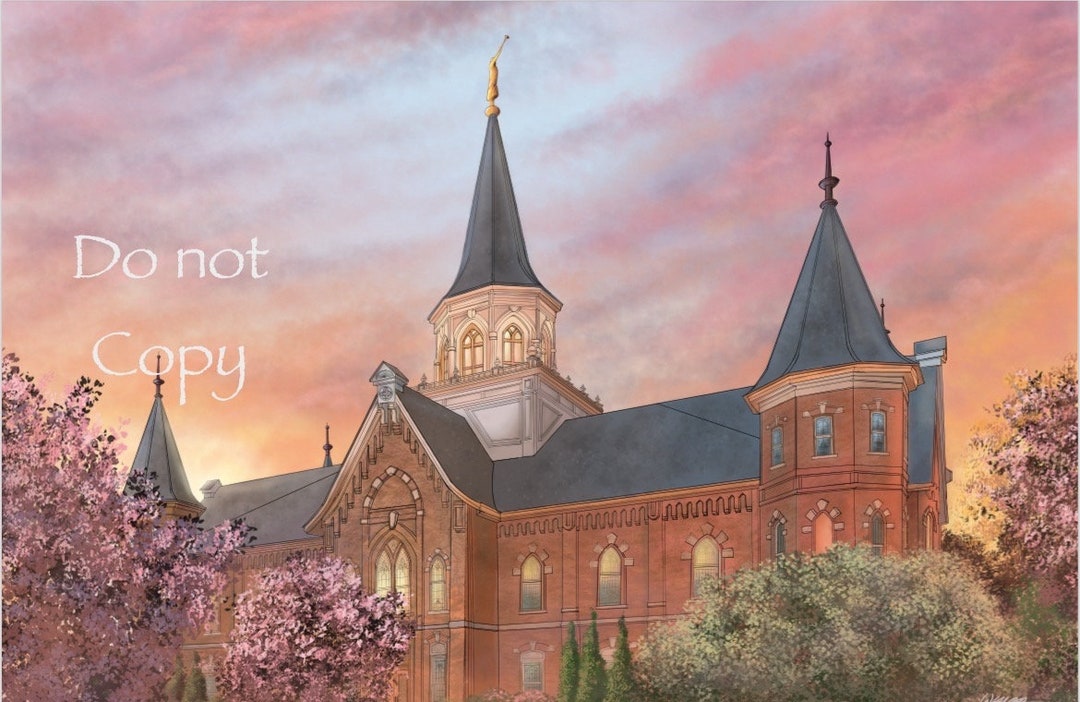 Provo City Center Temple Drawing: Print - Etsy